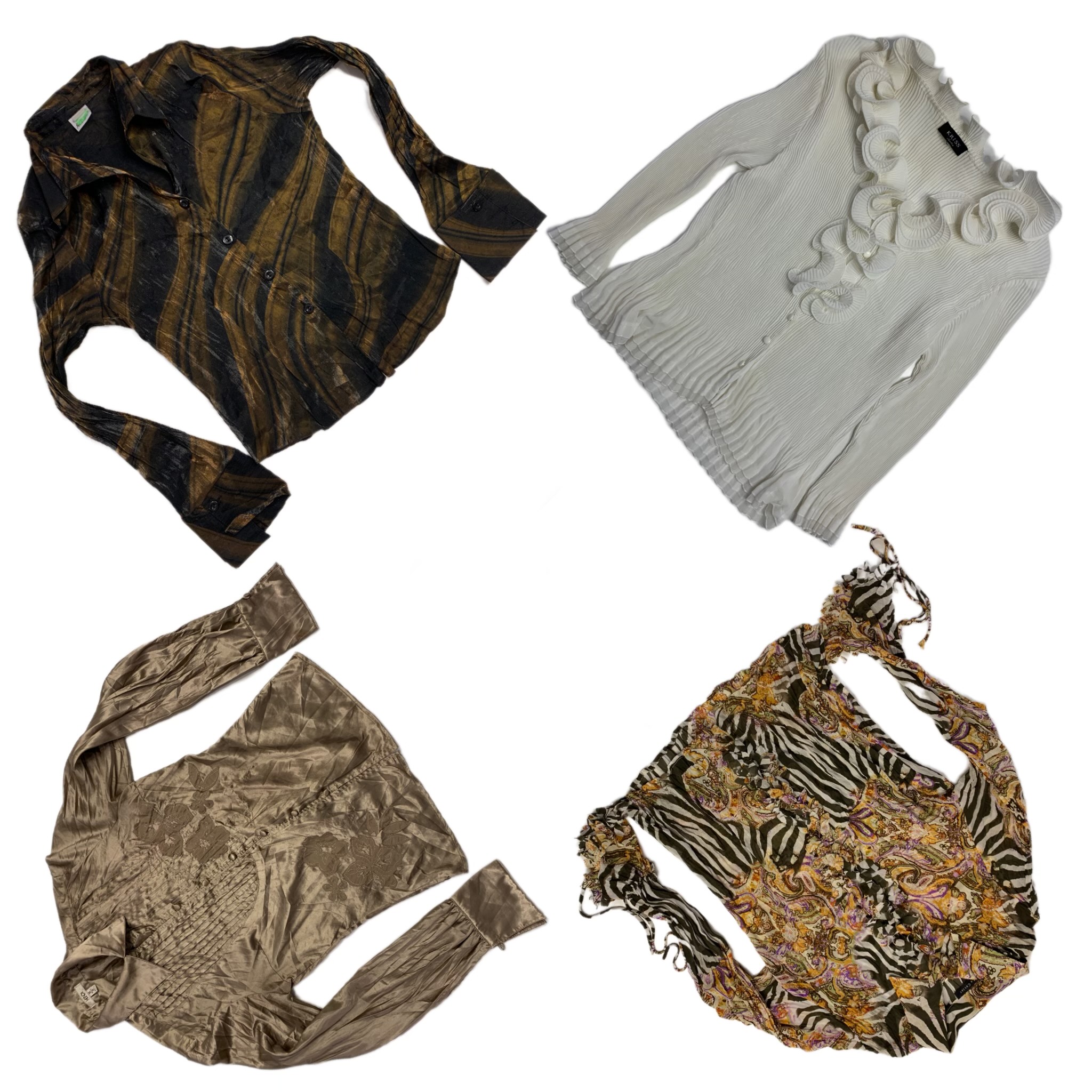 Y2K Posh: The Button Structure Top Mix (SS-078) | Vintage Wholesale ...